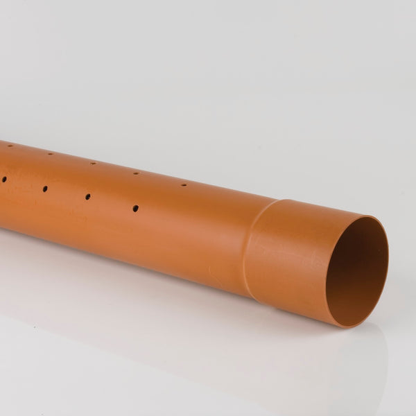 Perforated Socketed Pipe 110mm x 6m - Pipetek